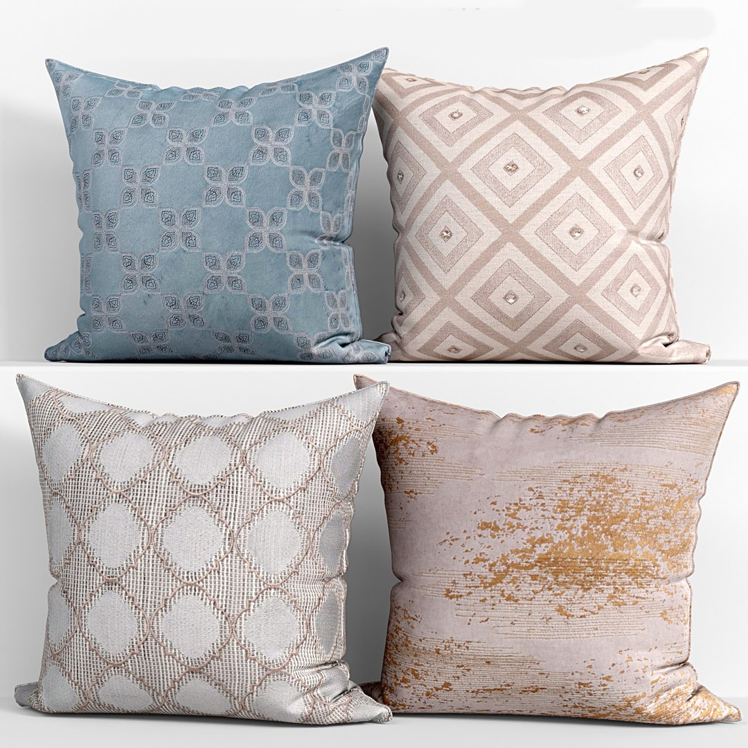 Decorative Pillows Set 141 3D - TurboSquid 1938736