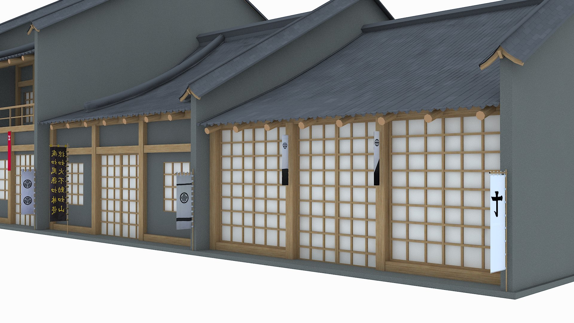 3D Japan Edo houses - TurboSquid 2180623