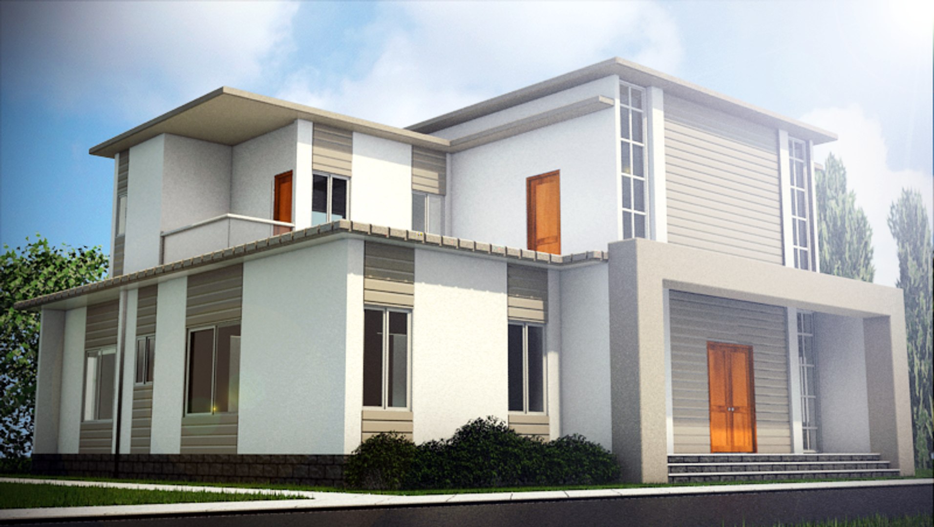 3d Model 2 Story House