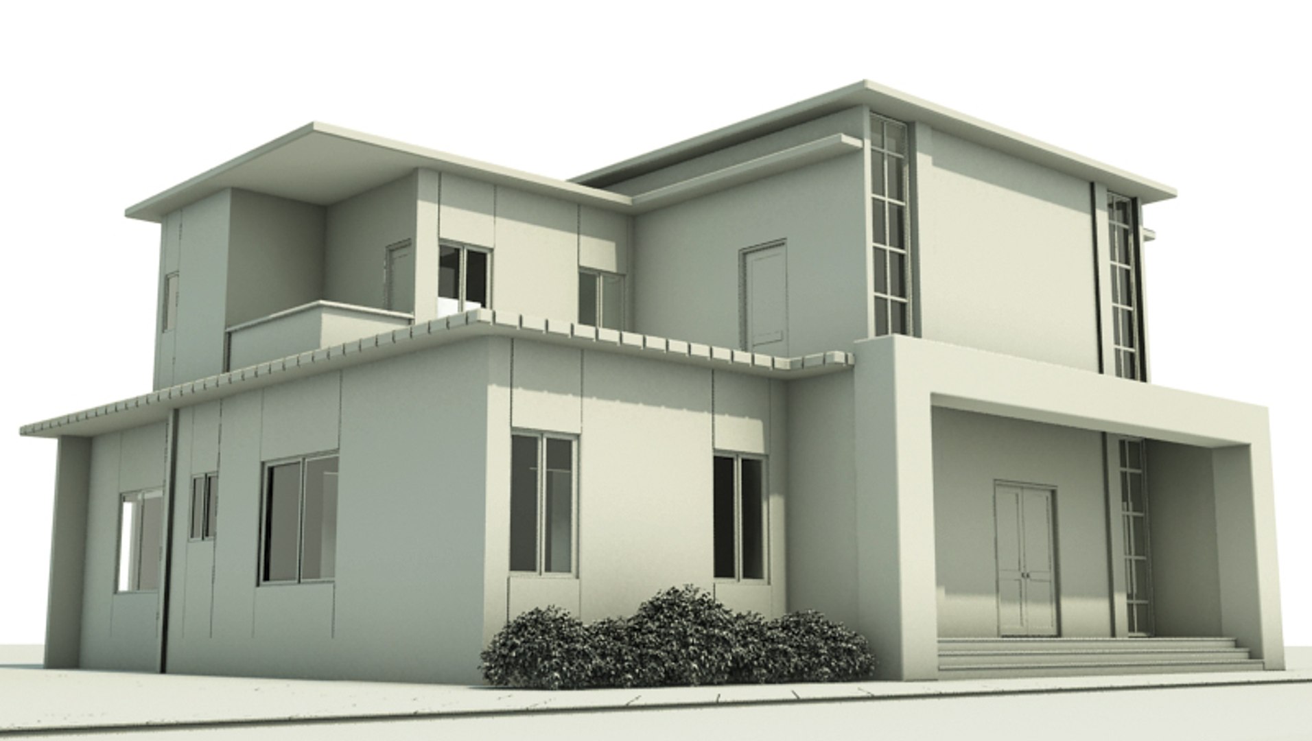3d Model 2 Story House