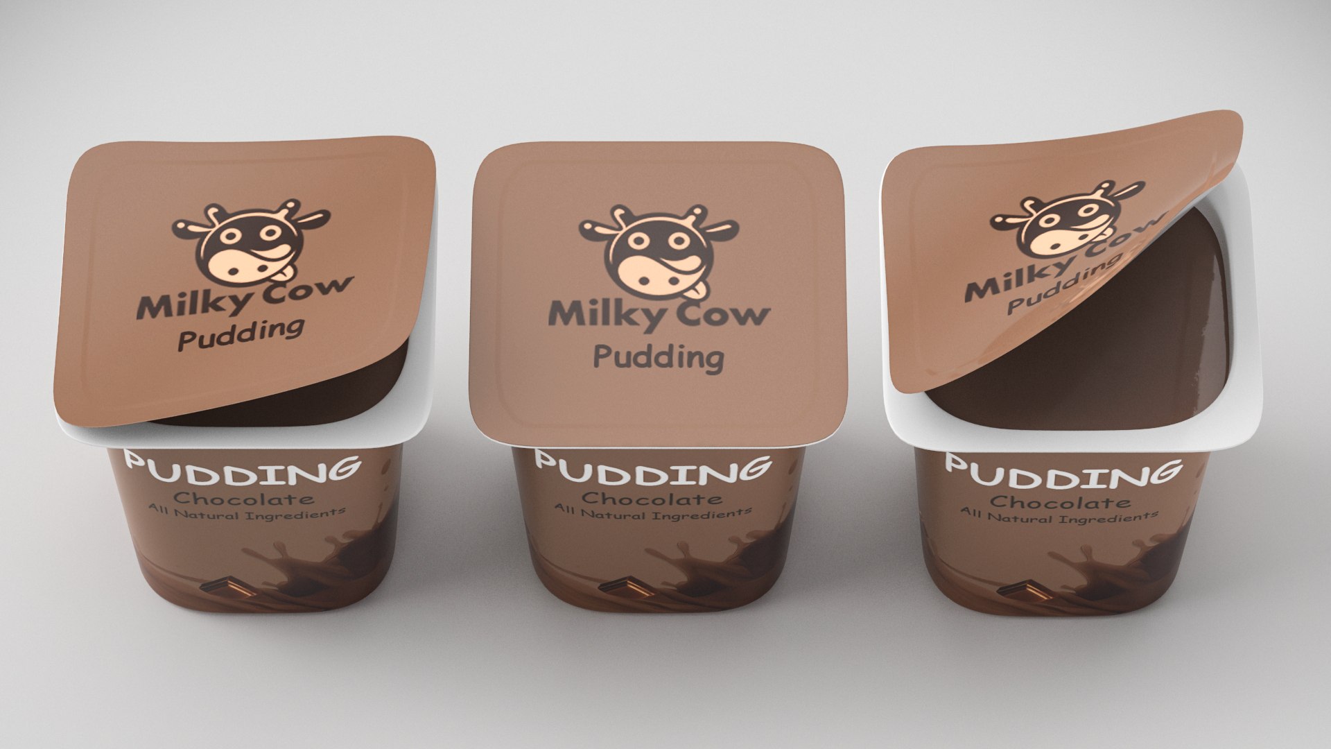 Pudding Cup 3D Model - TurboSquid 1596430