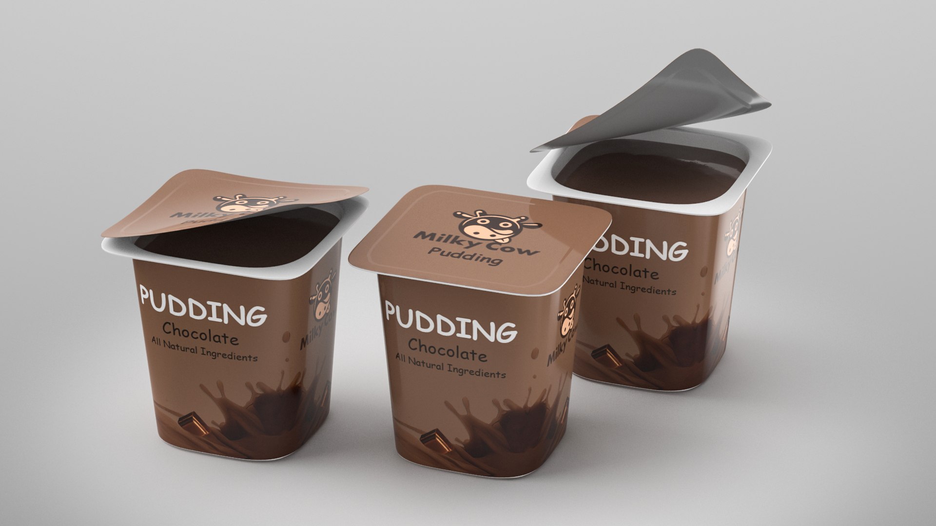 Pudding Cup 3D Model - TurboSquid 1596430