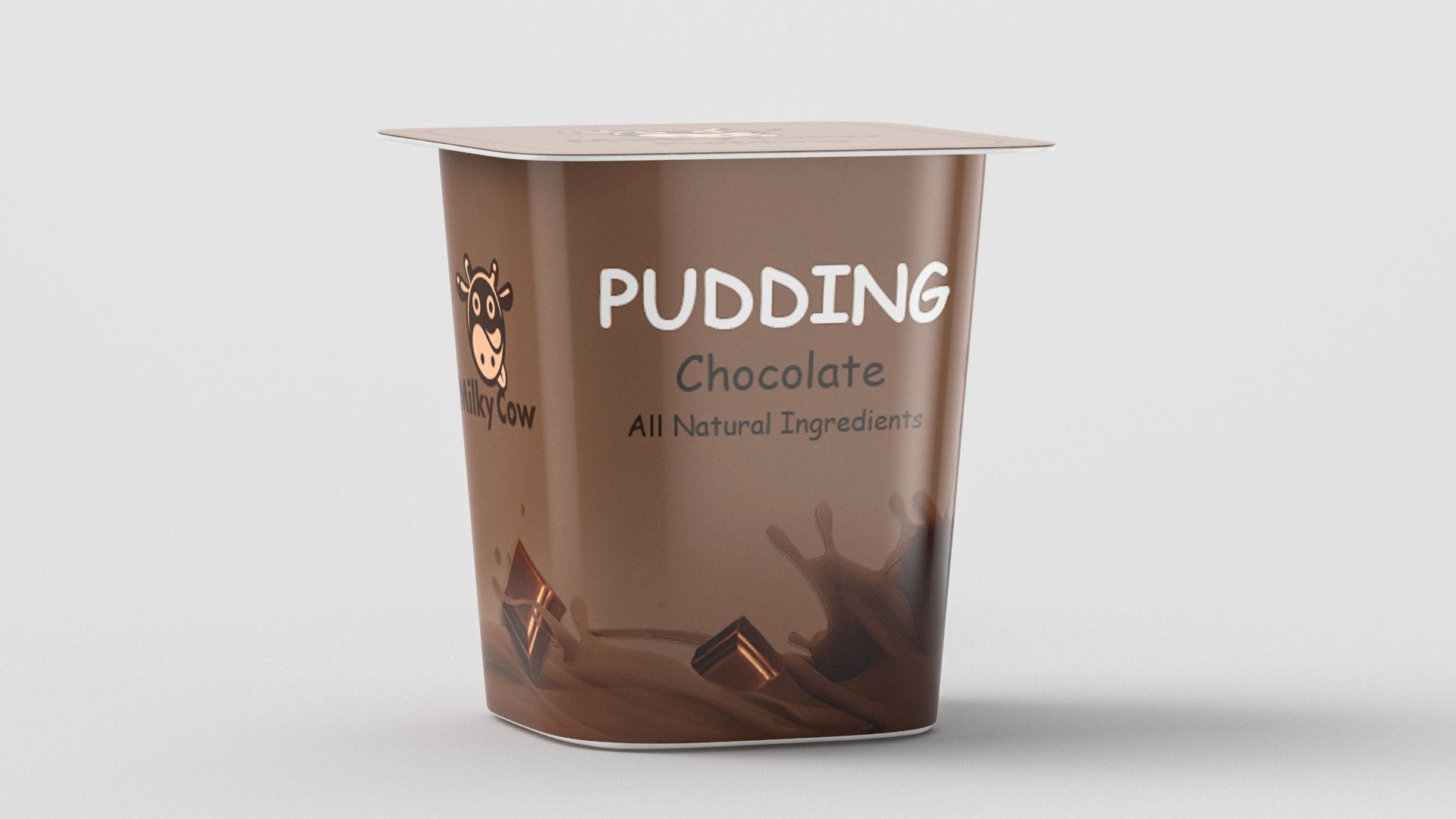 Pudding Cup 3D Model - TurboSquid 1596430