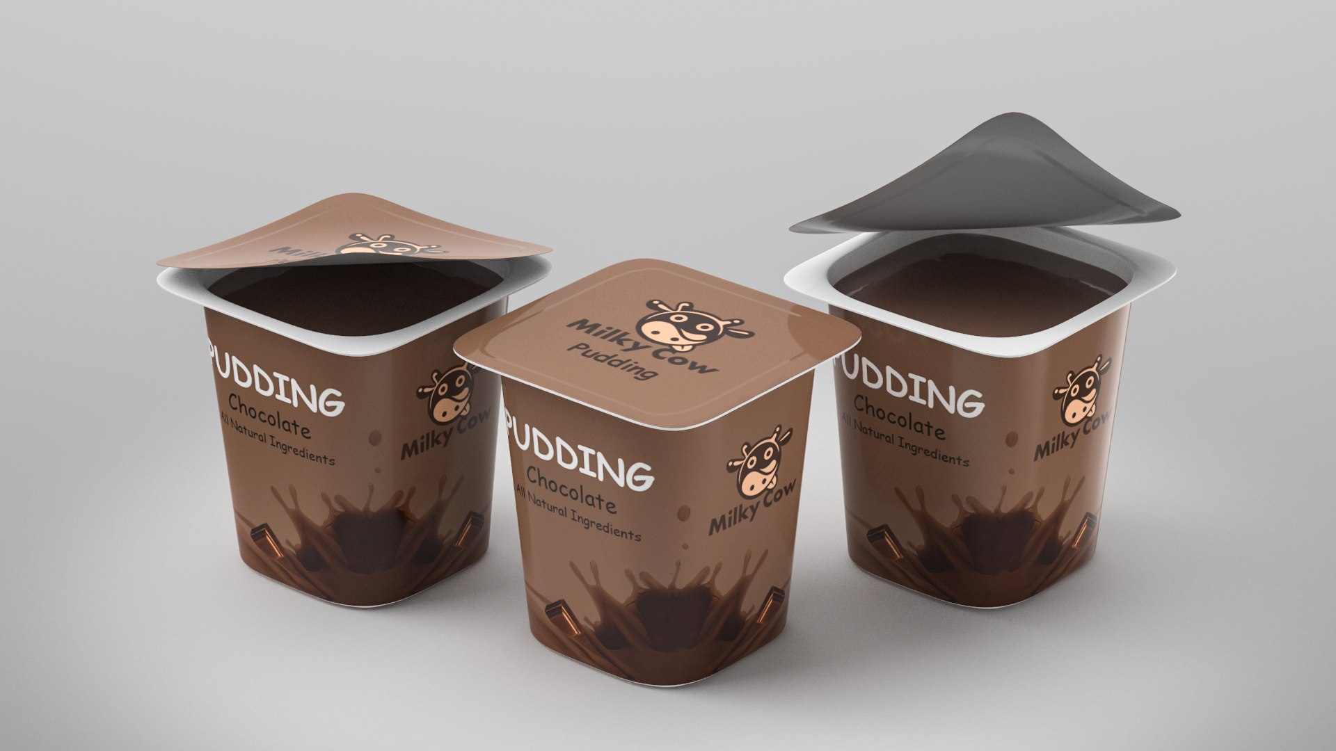 Pudding Cup 3D Model - TurboSquid 1596430