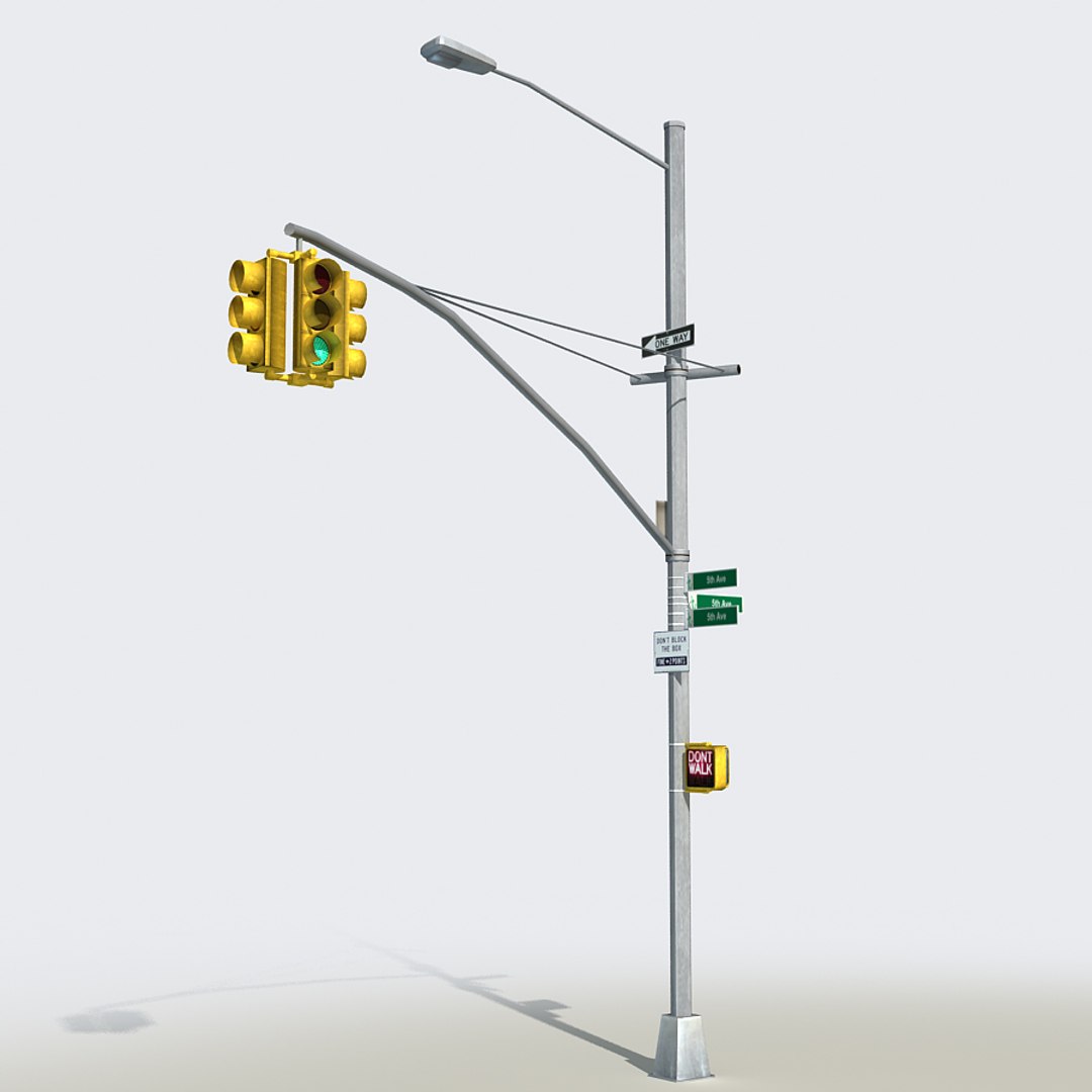 Street Traffic Light 3D Model - TurboSquid 1149730