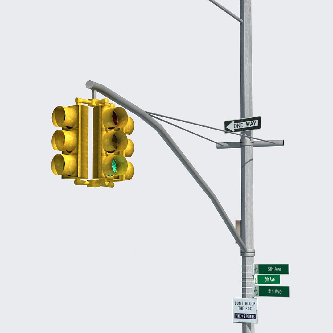 Street Traffic Light 3D Model - TurboSquid 1149730