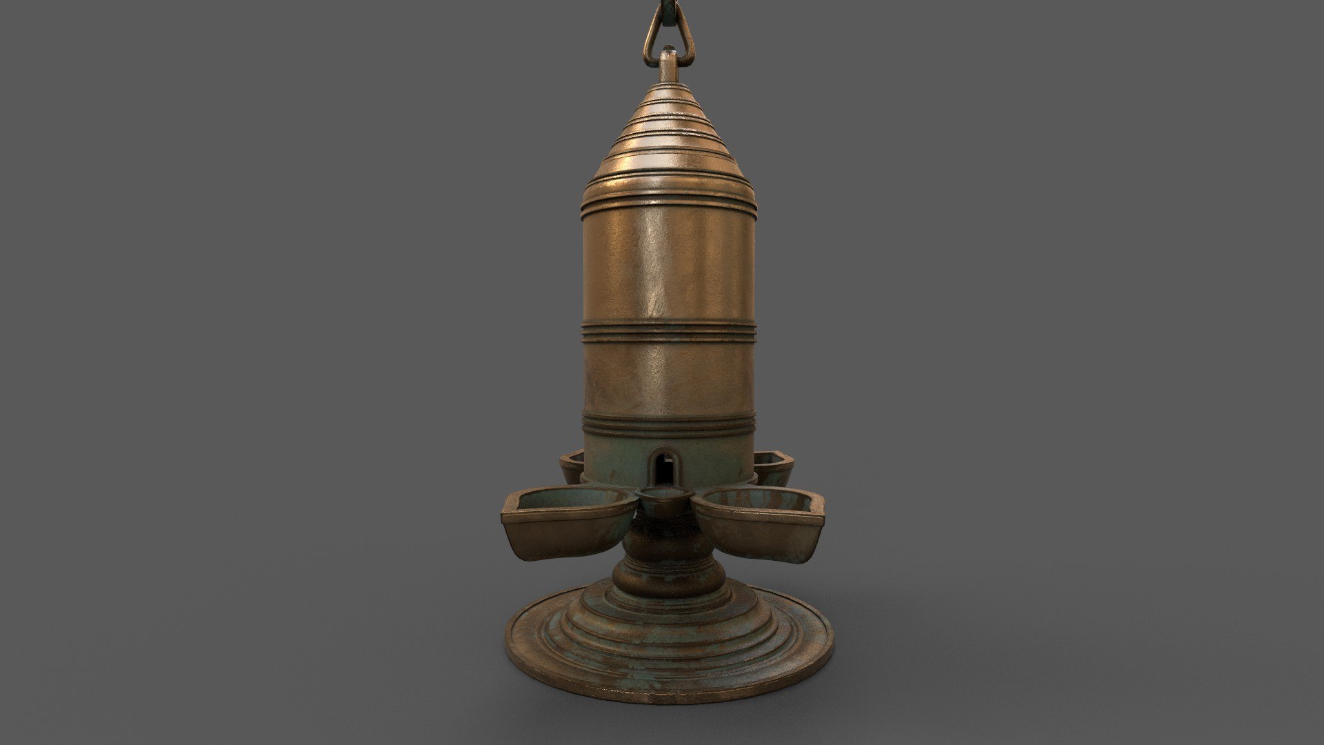 3D Oil Lamp - TurboSquid 2007635
