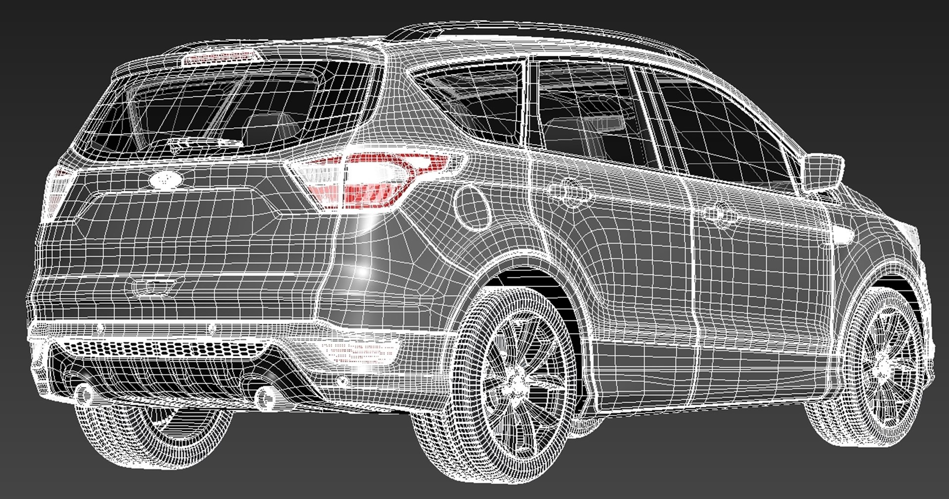 3D Ford Kuga 2017 - TurboSquid 2224157
