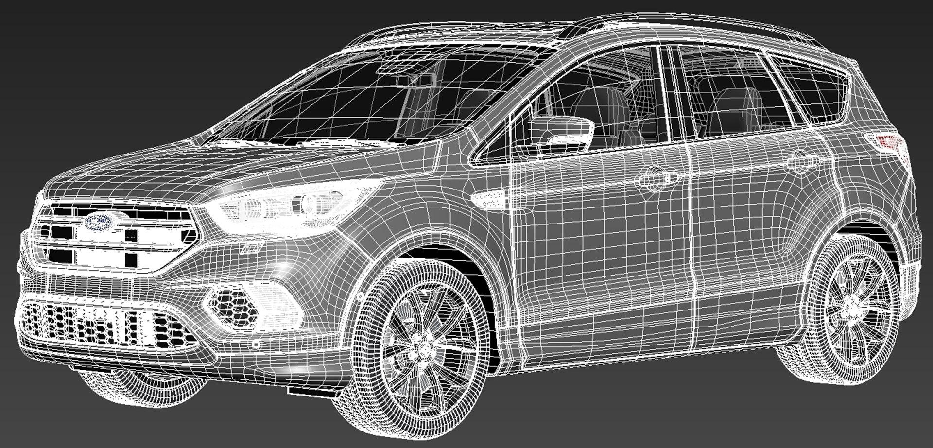 3D Ford Kuga 2017 - TurboSquid 2224157
