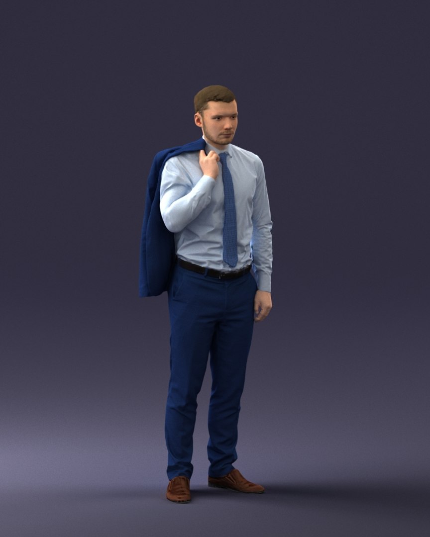 3D Man Office Model - TurboSquid 1437641