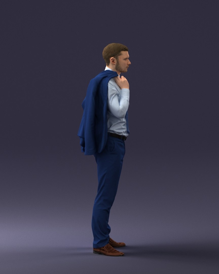 3D Man Office Model - TurboSquid 1437641