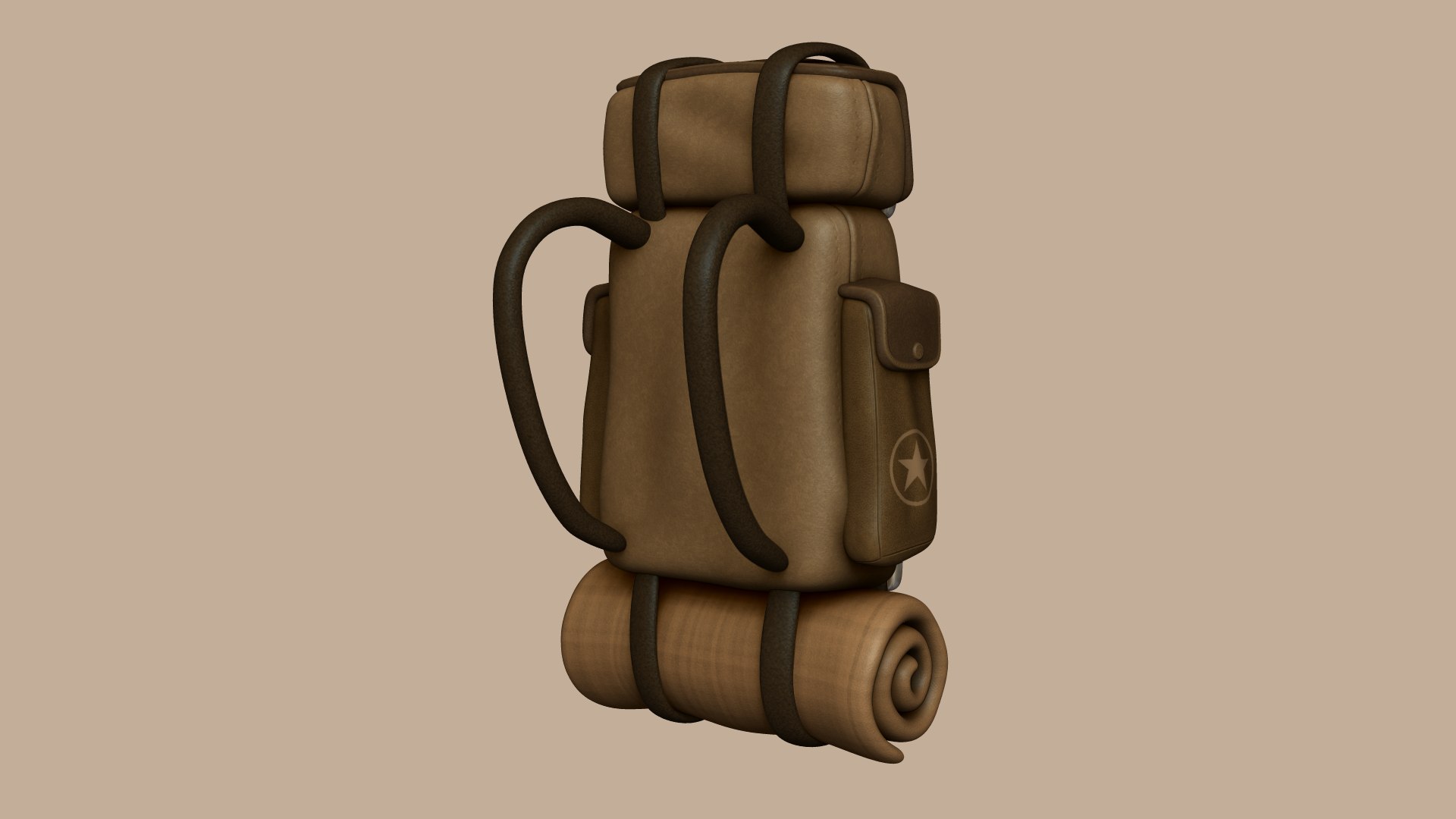 Backpack - desert character 3D model - TurboSquid 1643413
