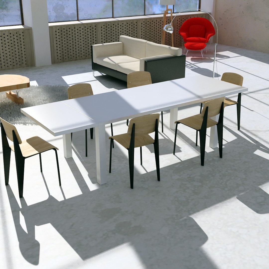 3d Model Boconcept Dining Table