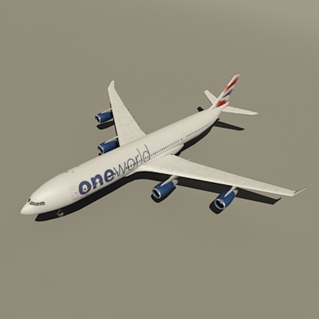 airbus british oneworld 3d model