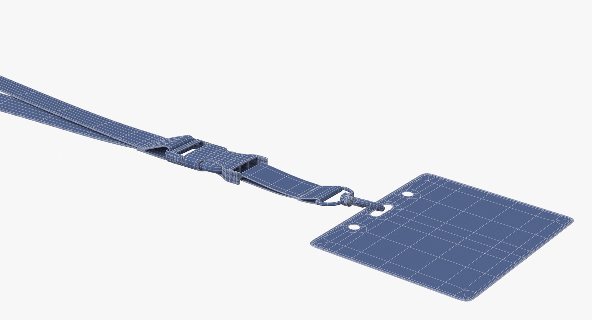 3D Model ID Badge Type 01 Basic Poses Horizontal And Vertical Blank Or ...