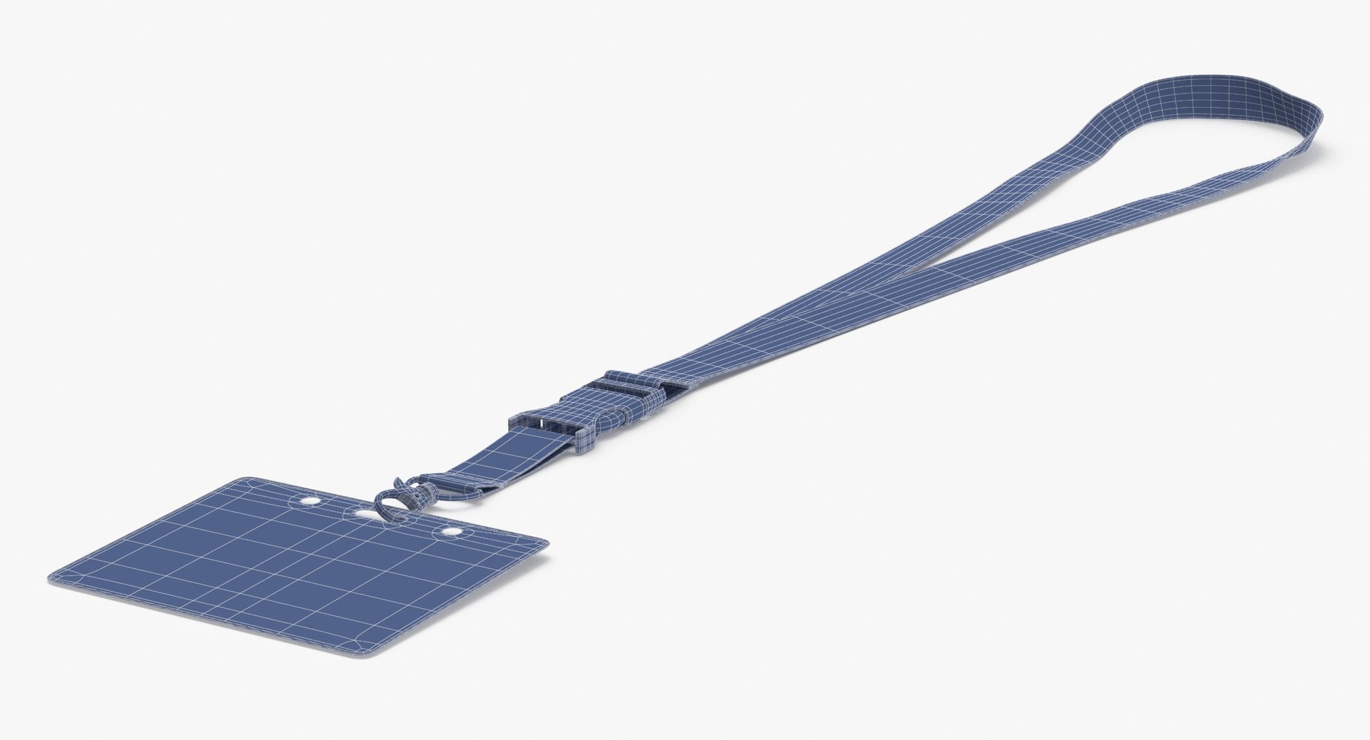 3D Model ID Badge Type 01 Basic Poses Horizontal And Vertical Blank Or ...