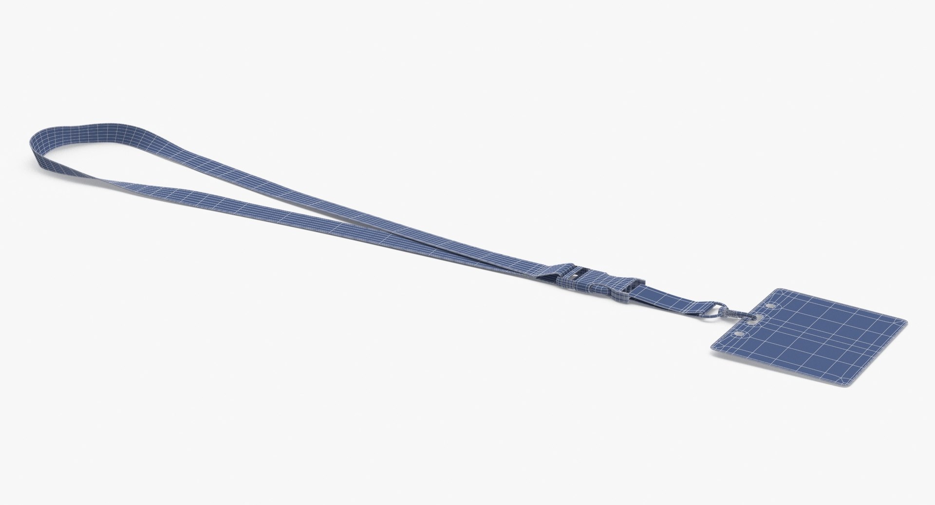 3D Model ID Badge Type 01 Basic Poses Horizontal And Vertical Blank Or ...