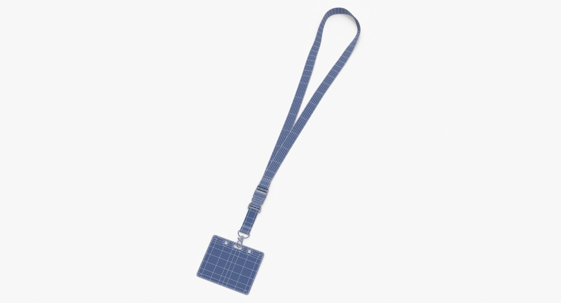 3D Model ID Badge Type 01 Basic Poses Horizontal And Vertical Blank Or ...