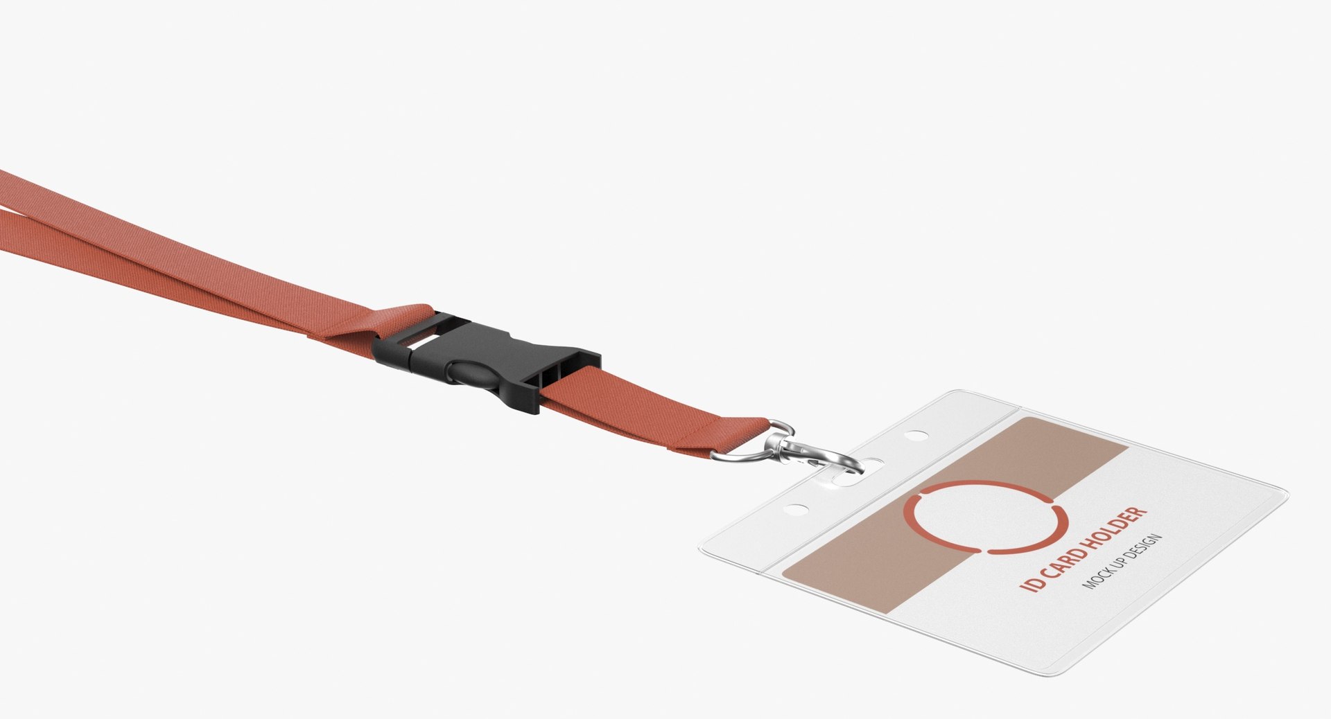 3D Model ID Badge Type 01 Basic Poses Horizontal And Vertical Blank Or ...