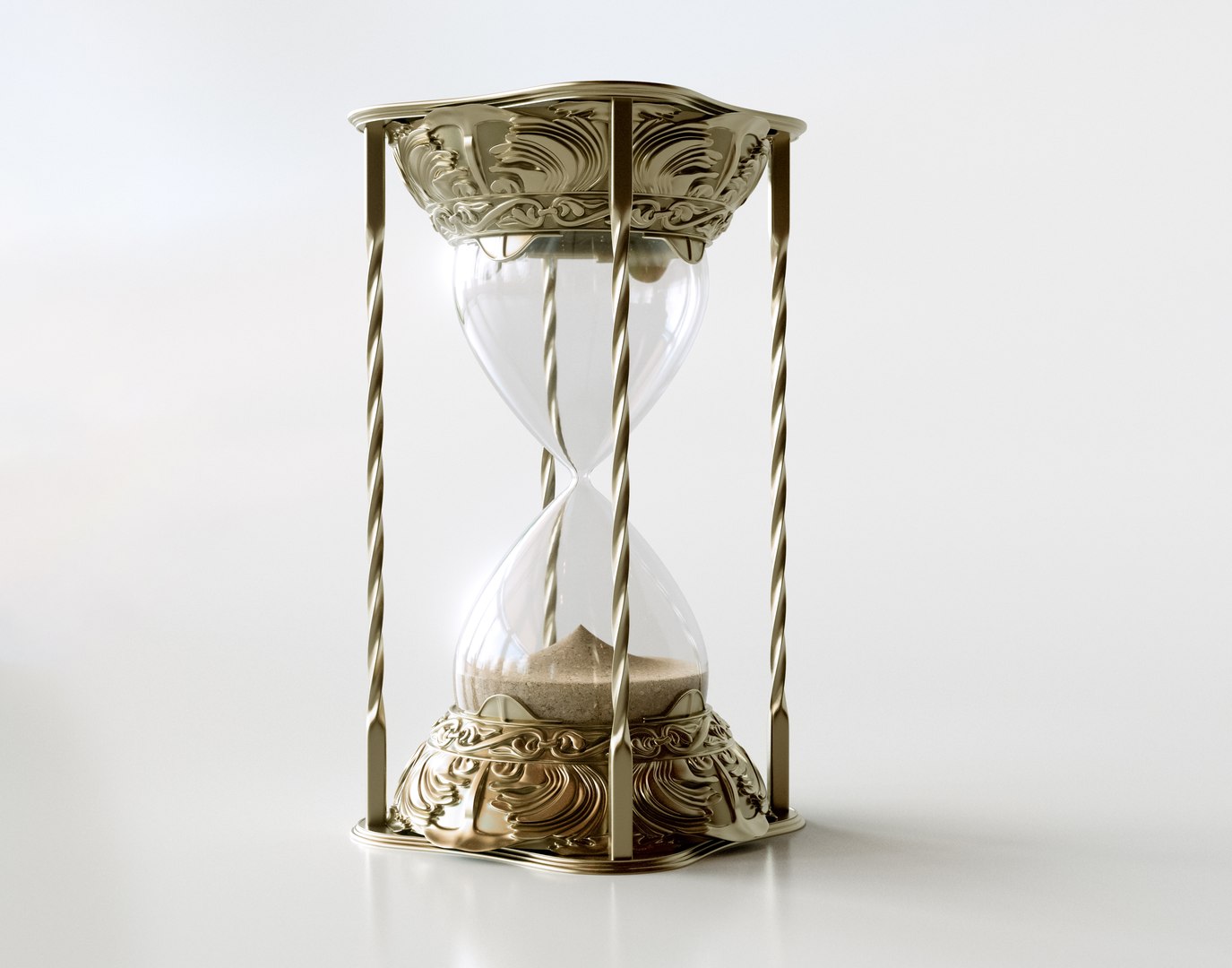 3D Sand Timer Hour Glass Antique Model - TurboSquid 2325525