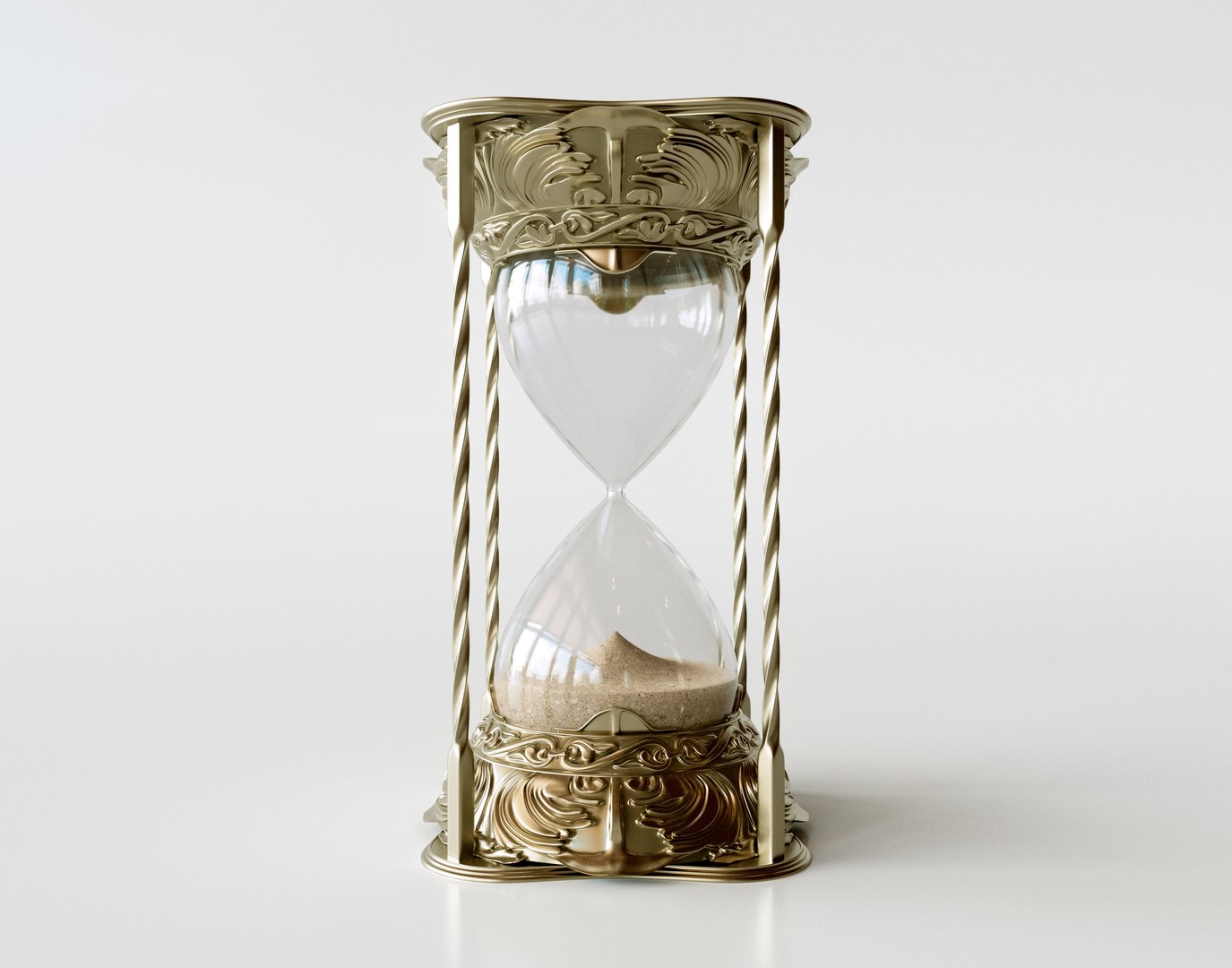 3D Sand Timer Hour Glass Antique Model - TurboSquid 2325525