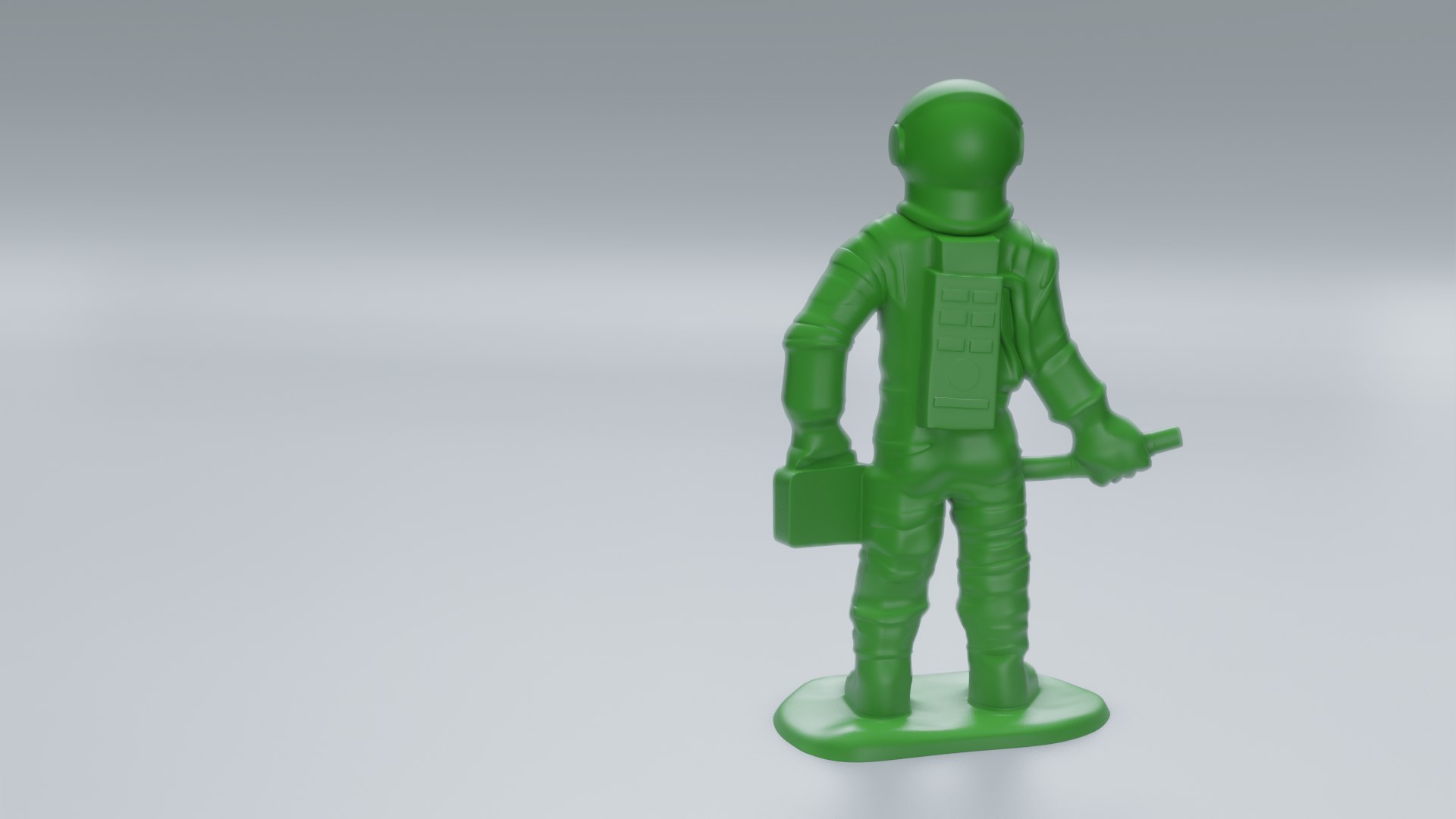 3D Model Retro Toy Plastic Space Man Figure - TurboSquid 1893582