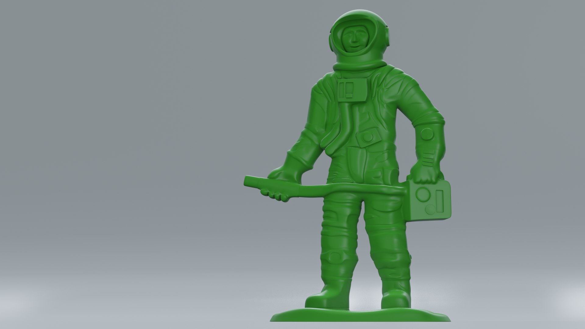 3D Model Retro Toy Plastic Space Man Figure - TurboSquid 1893582