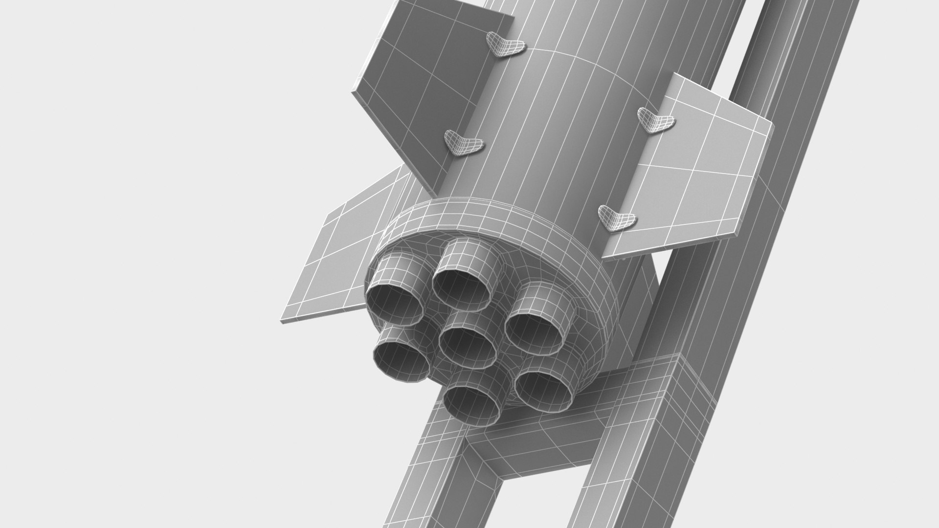 Qassam Rocket With Launcher Collection 3D Model - TurboSquid 2238150