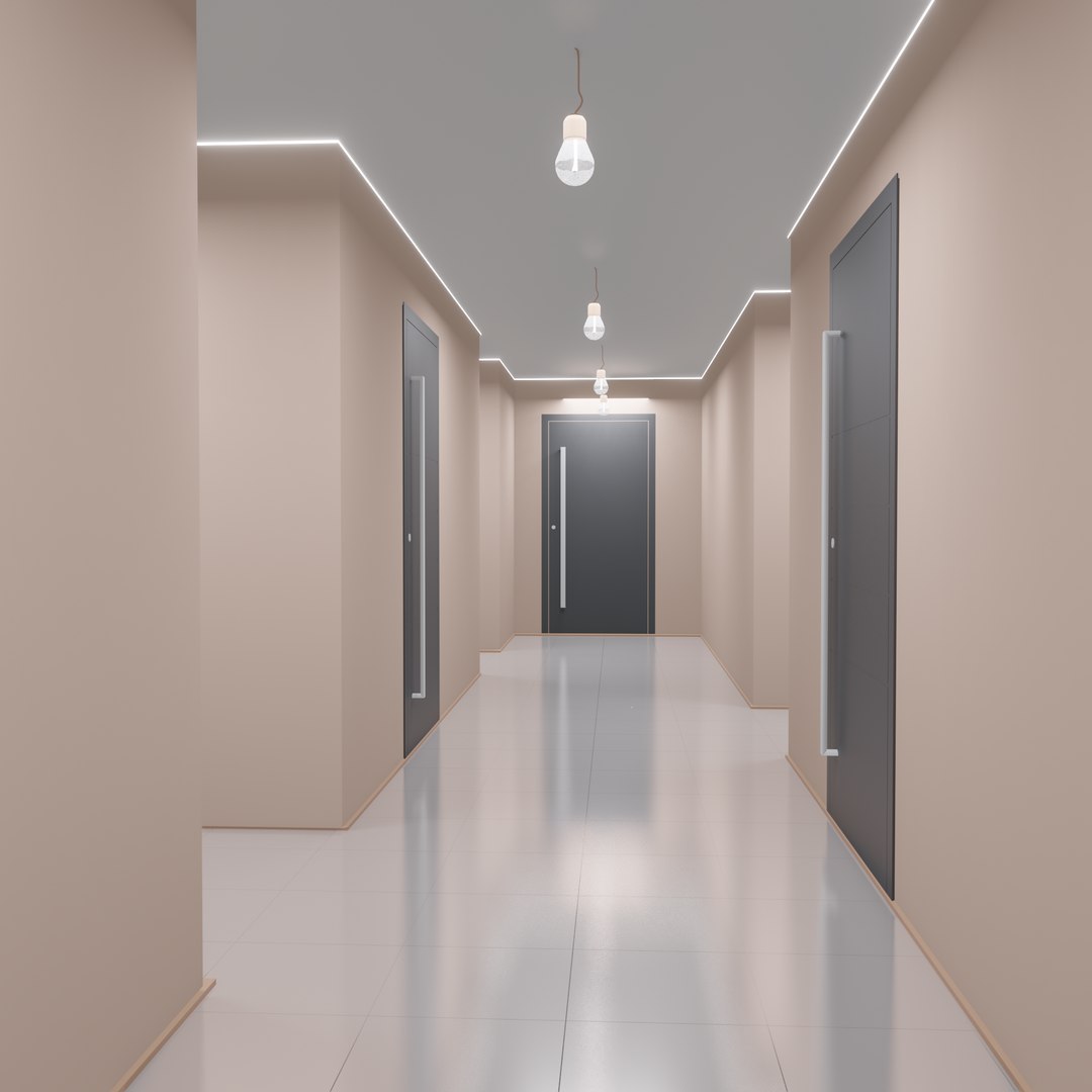 Hallway 05 3D Model - TurboSquid 1889233