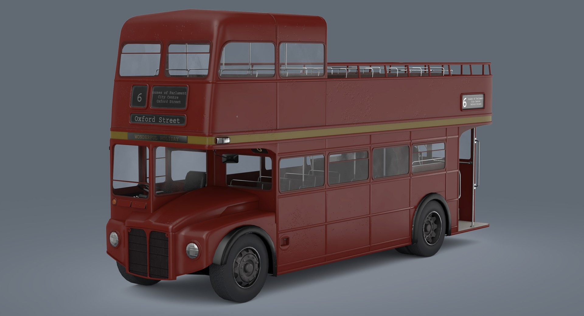 3D London Double Decker Bus - TurboSquid 2100959