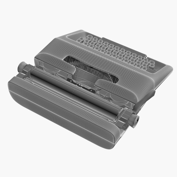3d model typewriter p