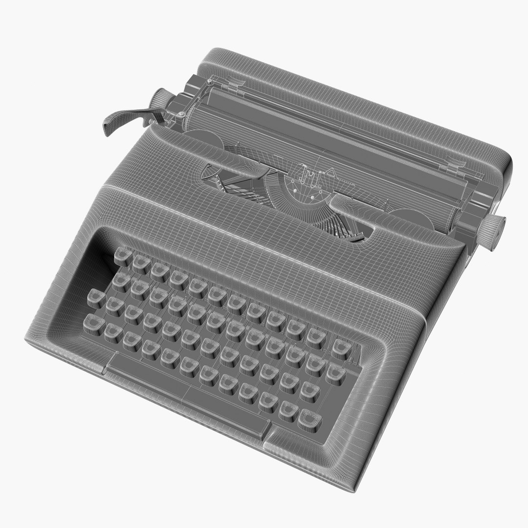 3d Model Typewriter P