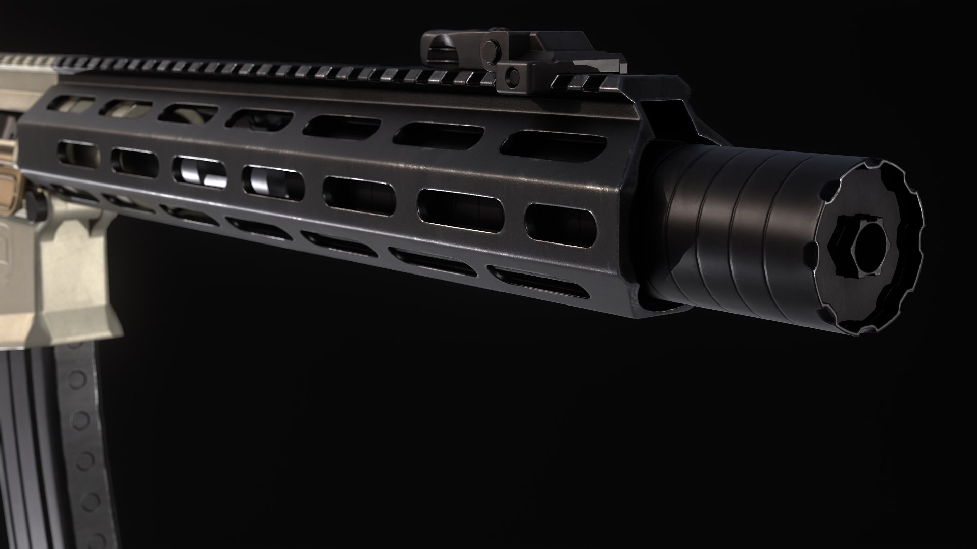 AAC Honey Badger Assault Rifle 3D Model - TurboSquid 2120686