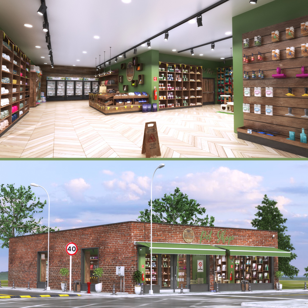 Realistic Pet Shop 2 3D model - TurboSquid 1798271