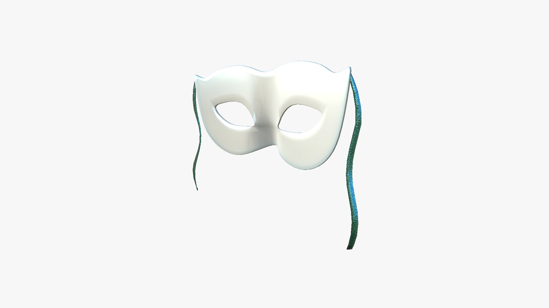 3D model Carnival Mask C10 White Blue - Costume Character Design ...