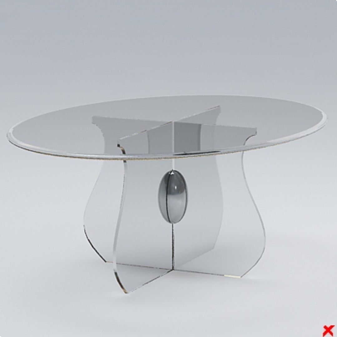 3d Model Table Glass