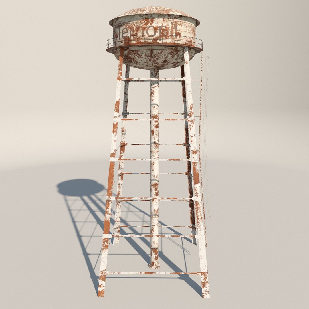 3d Water Tower Model