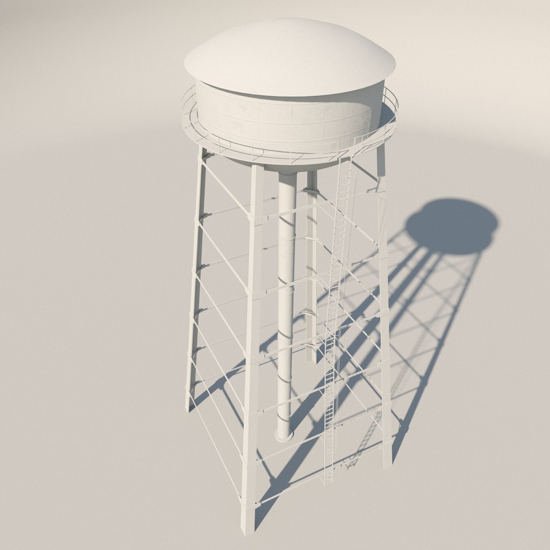 3d Water Tower Model