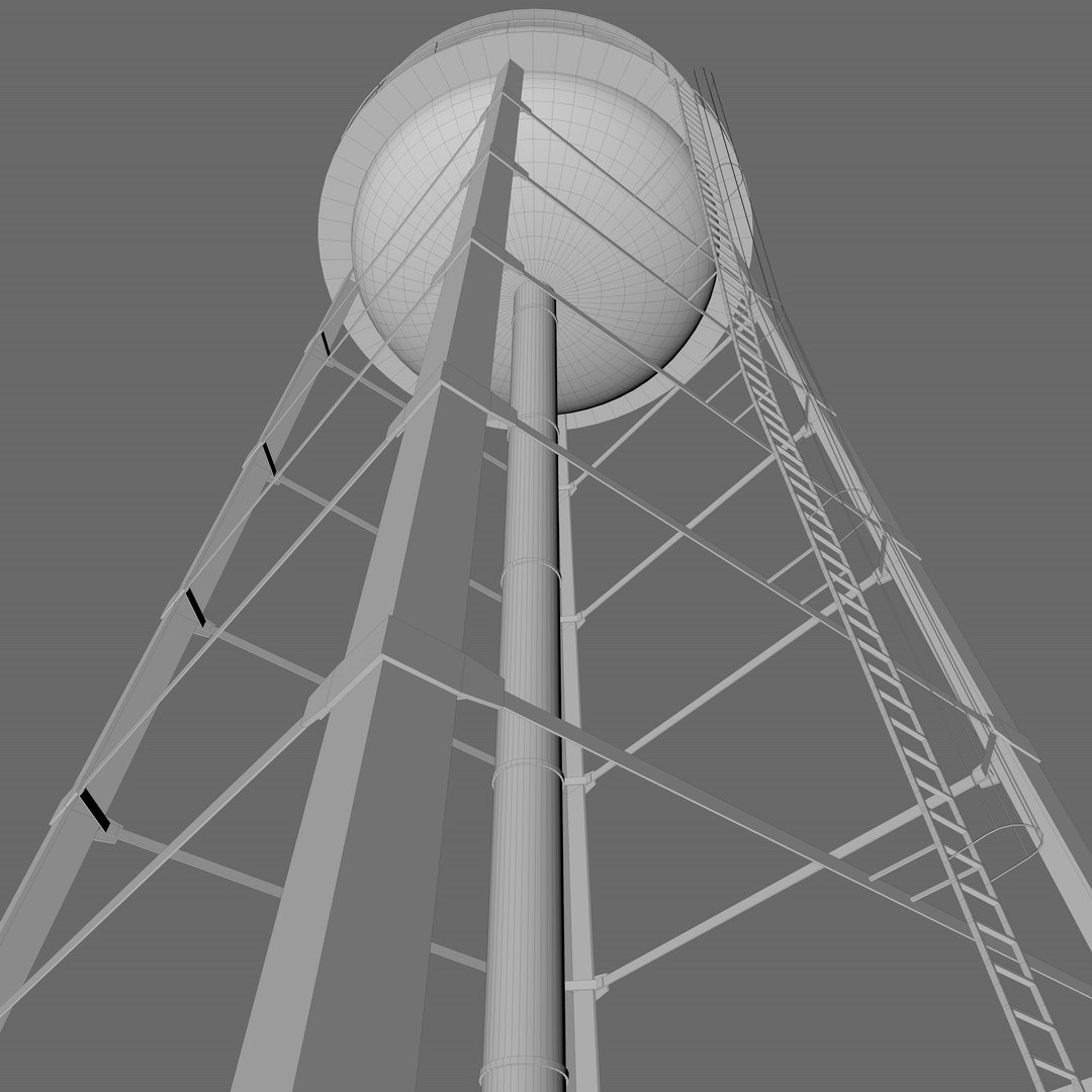 3d Water Tower Model