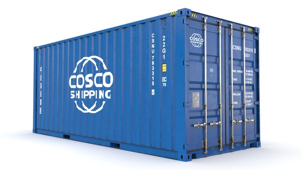20 ft COSCO standard shipping container 3D 모델 - TurboSquid 2004502