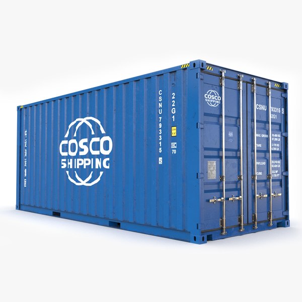 20 ft COSCO standard shipping container3D模型 - TurboSquid 2004502
