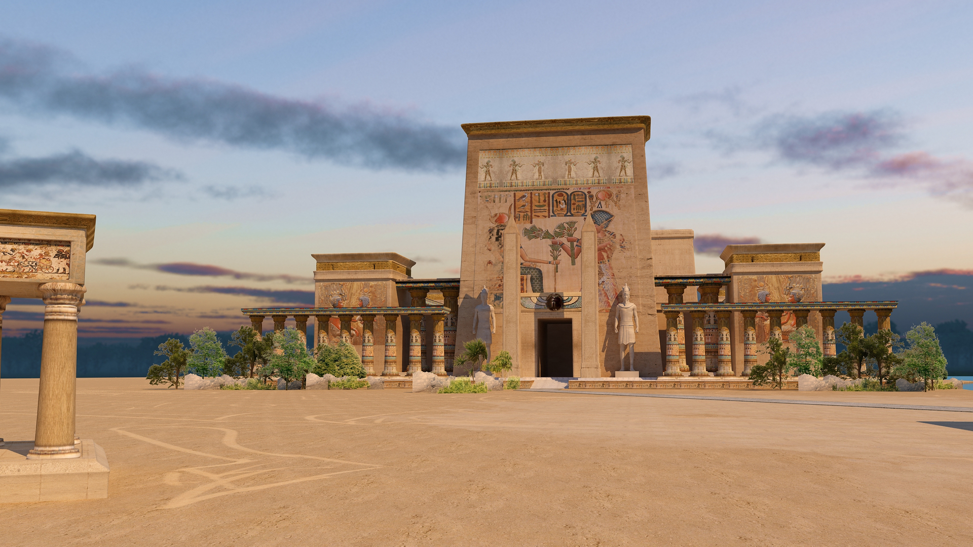 modelo 3d Palacio exterior del faraón - Vol 02 - TurboSquid 1851359