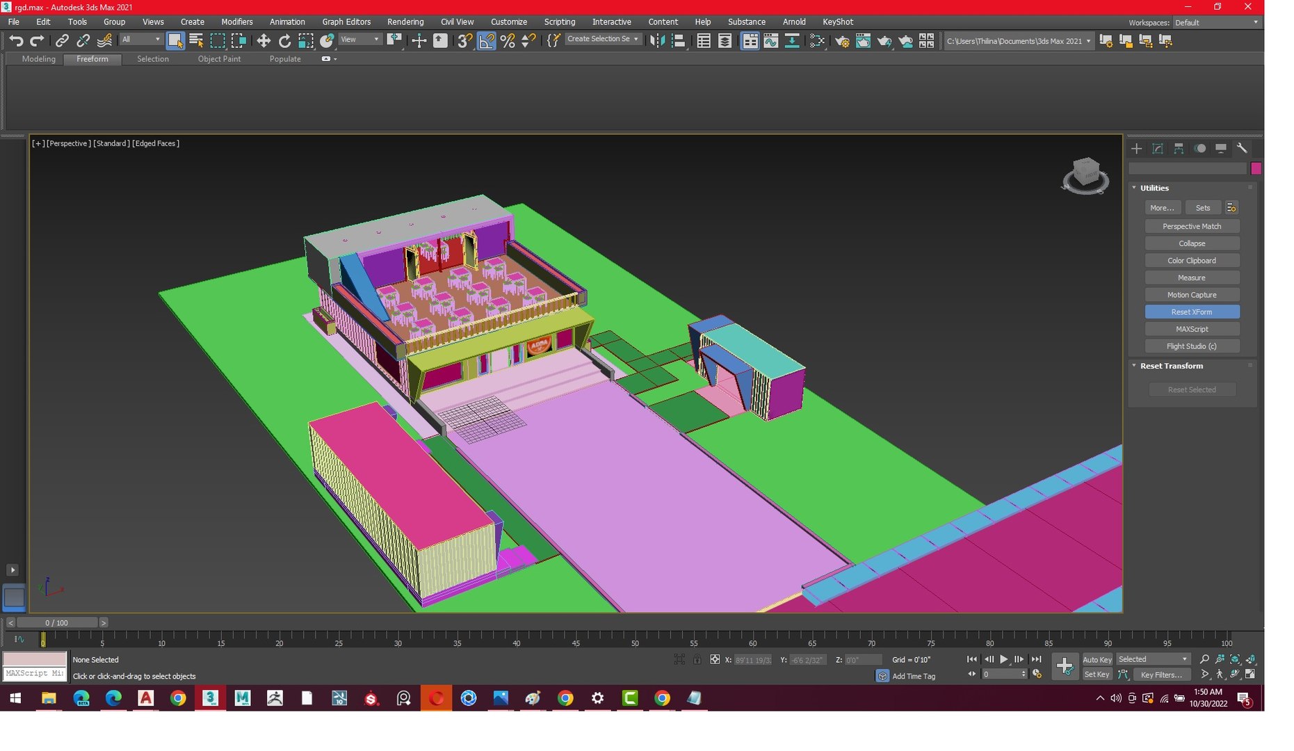 3D 3ds max Container Box Restaurant model - TurboSquid 1980329
