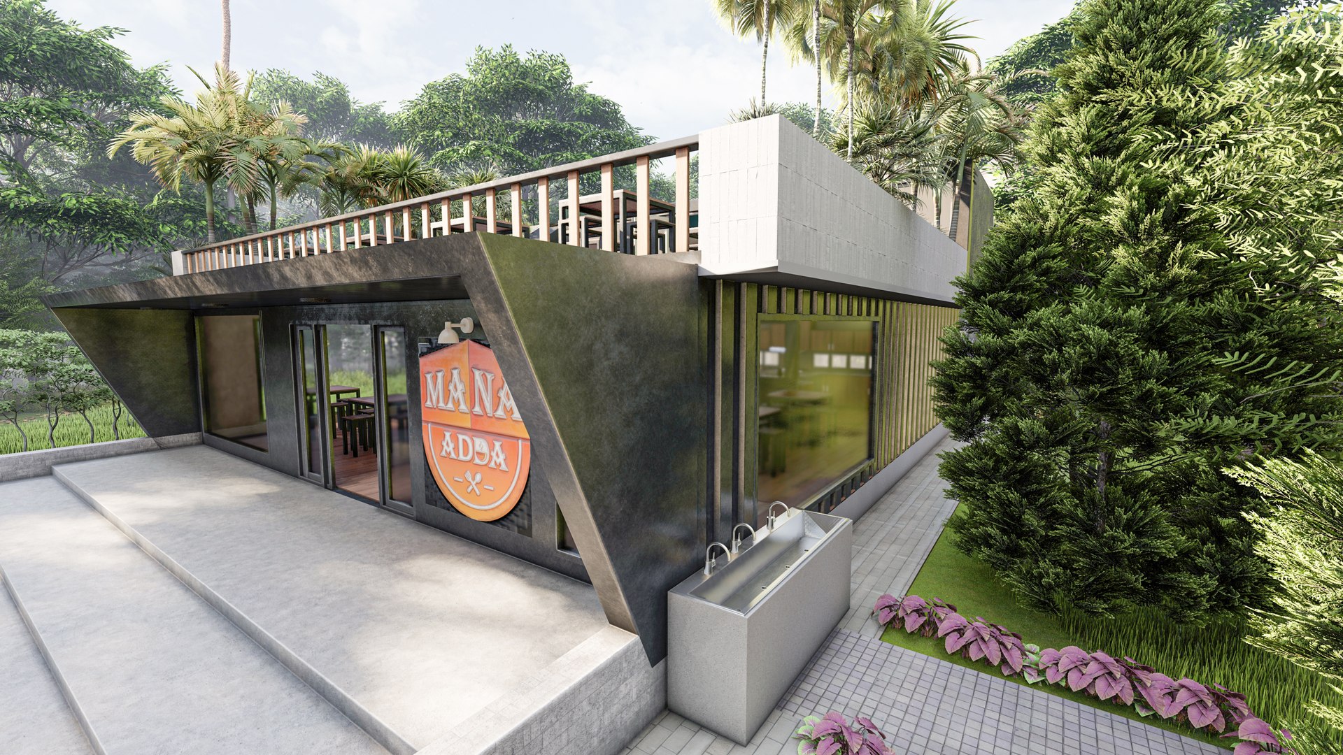 3D 3ds max Container Box Restaurant model - TurboSquid 1980329