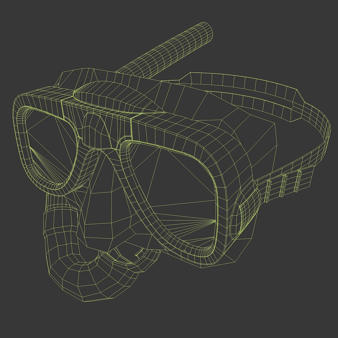 Spearfishing Mask 3d C4d