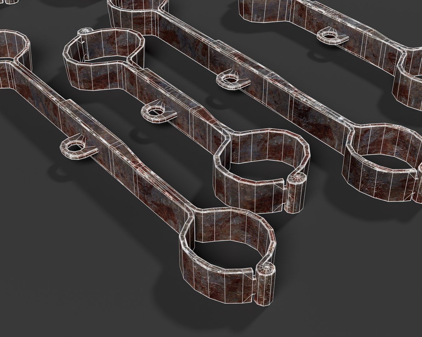 Iron Foot And Hand Shackles Model - TurboSquid 2251655