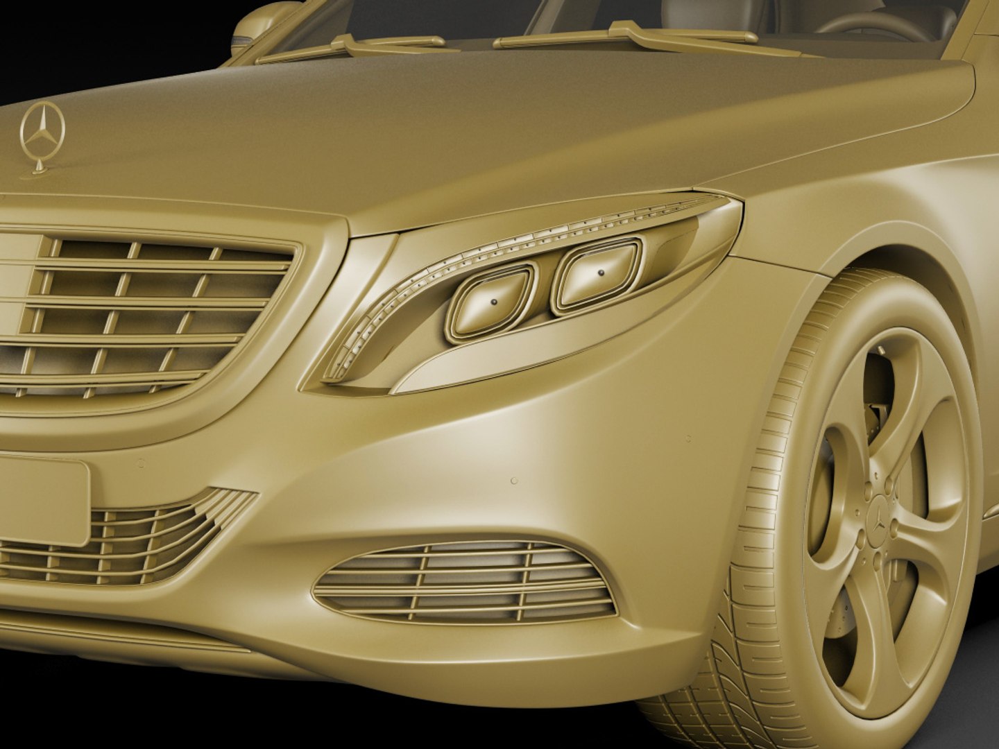 3d Model Mercedes S Class