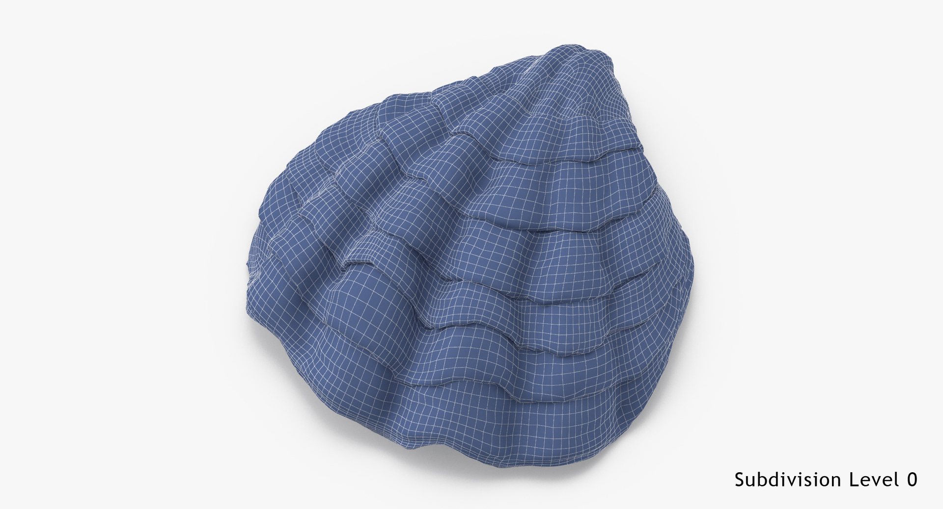 3d model of oyster shell 02