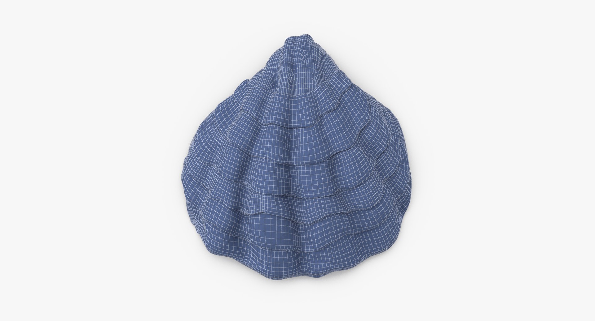 3d model of oyster shell 02