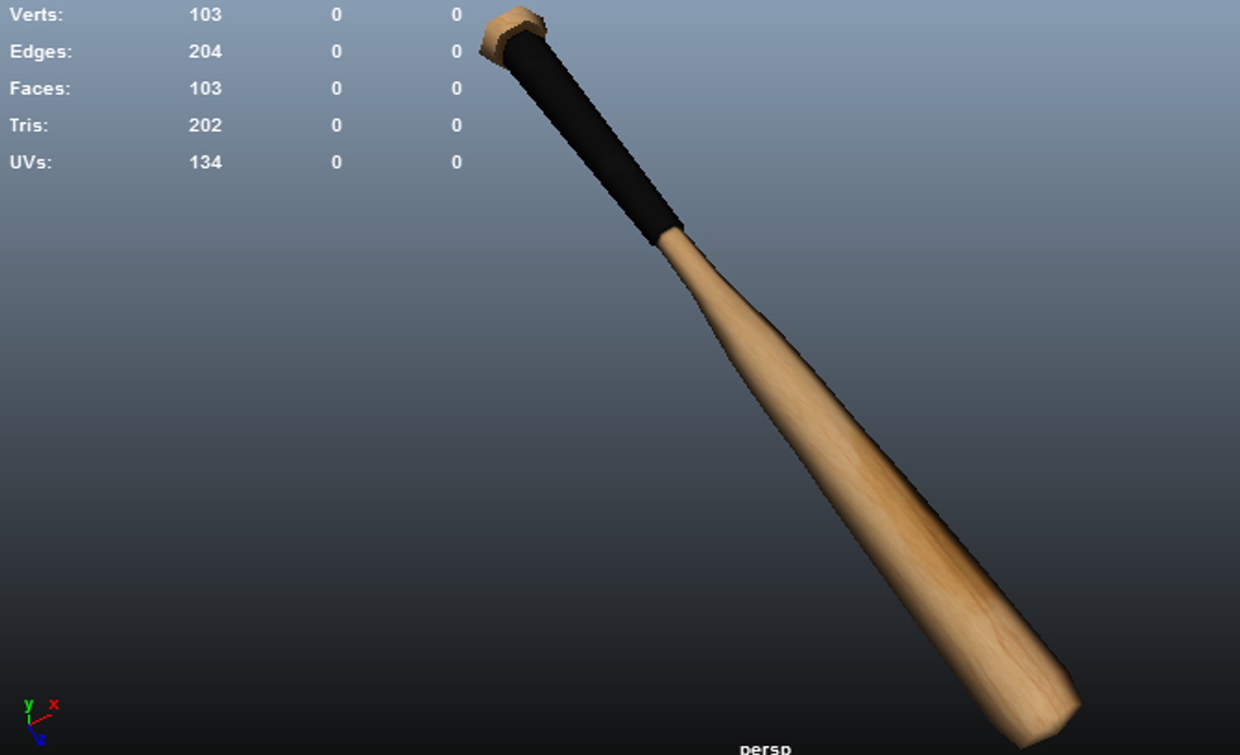Baseball Bat Obj